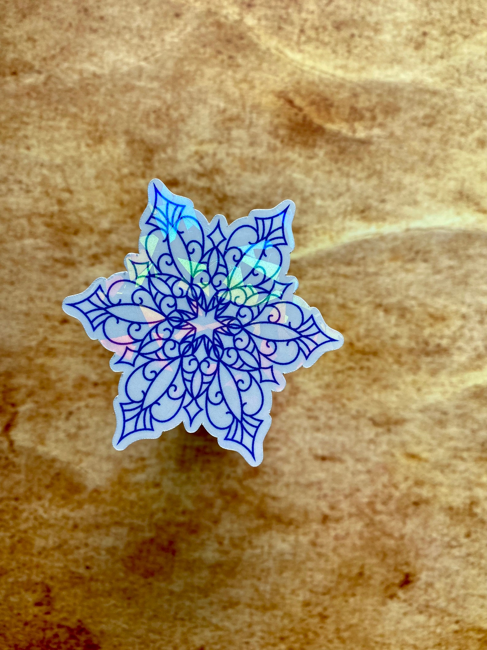 Pack of 5 Waterproof Vinyl Snowflake Stickers Winter Sticker - Etsy