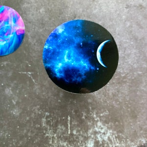 Pack of 12 Waterproof Vinyl Cosmo Stickers, Astronomy Galaxy Space ...