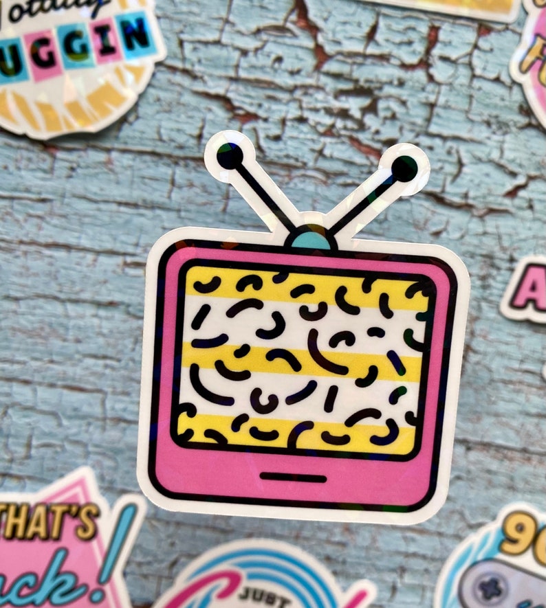 Pack of 10 Waterproof Vinyl Vintage 90s Themed Stickers - Etsy