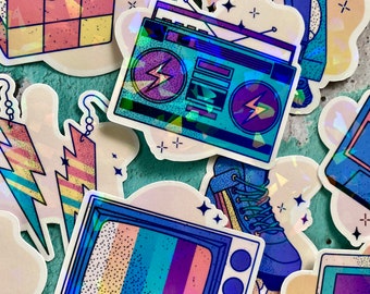 80s Themed Stickers - Etsy