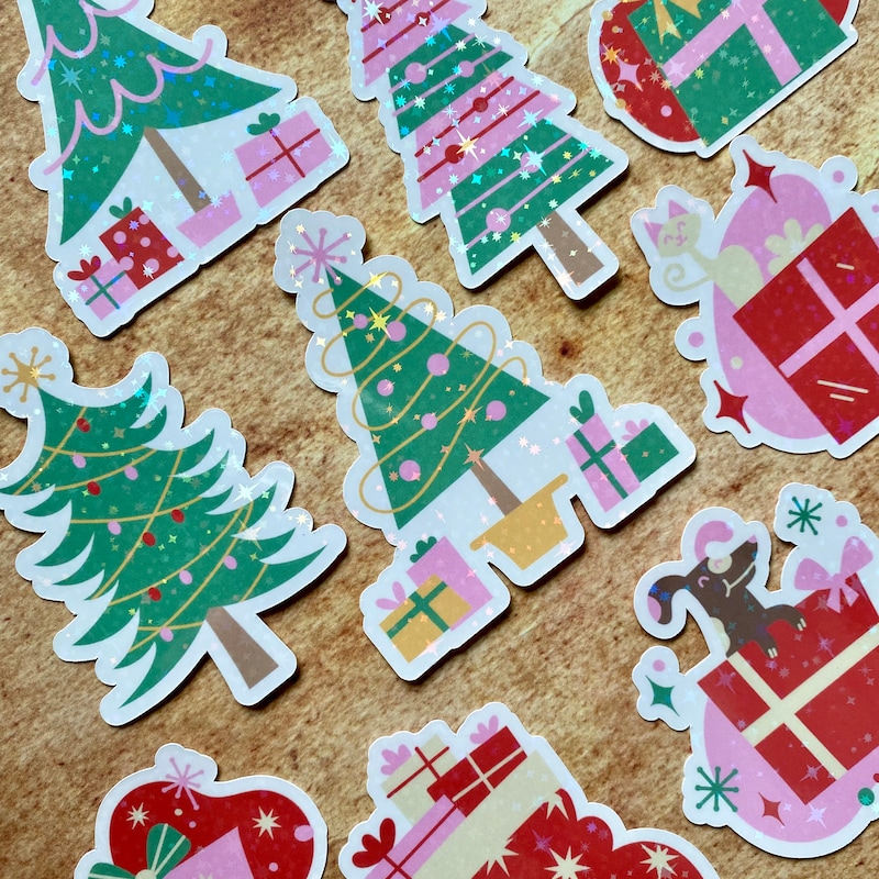 Christmas Stickers - Etsy