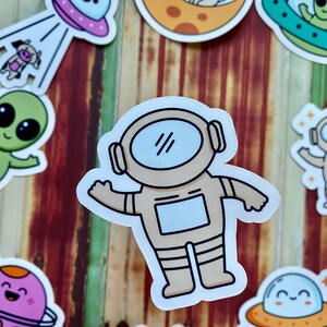 Pack of 10 Waterproof Vinyl Galaxy Space Stickers, Science Sticker Pack ...