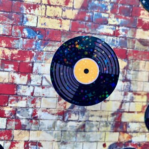 Pack of 20 Waterproof Vinyl Retro Record Stickers, Vintage Groovy Vinyl ...