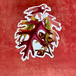 Pack of 15 Waterproof Vinyl Vintage Leaves Stickers, Retro Autumn Fall ...