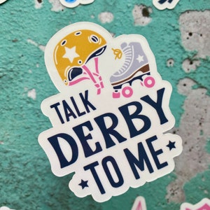 Pack of 14 Waterproof Vinyl Roller Derby Stickers, Derby Helmet Gear ...