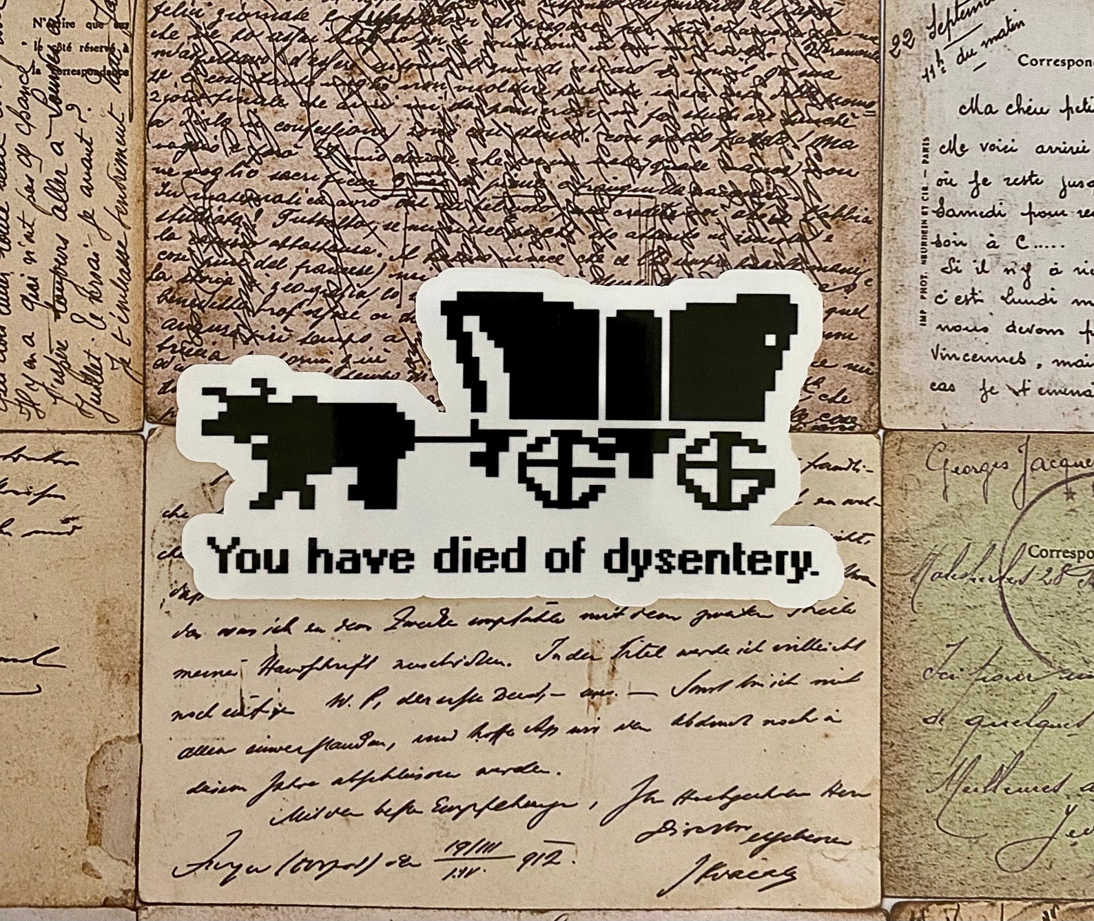 Waterproof Vinyl Oregon Trail Sticker Retro Gaming 1980s - Etsy