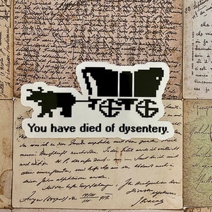 Waterproof Vinyl Oregon Trail Sticker, Retro Gaming 1980s Sticker Decal ...