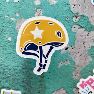 Pack of 14 Waterproof Vinyl Roller Derby Stickers, Derby Helmet Gear ...