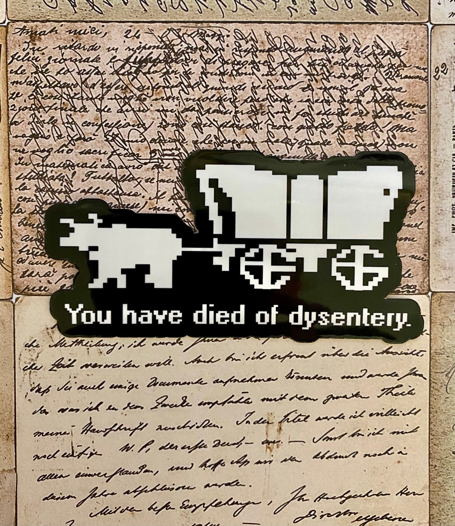 Waterproof Vinyl Oregon Trail Sticker Retro Gaming 1980s - Etsy