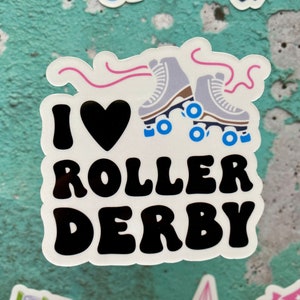 Pack of 14 Waterproof Vinyl Roller Derby Stickers, Derby Helmet Gear ...