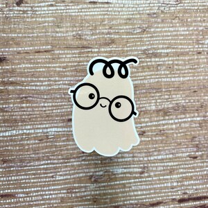 Pack of 6 Waterproof Vinyl Ghost Stickers, Cute Halloween Ghost Sticker ...