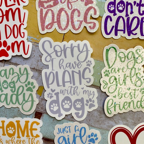 Dog Lover Stickers - Etsy