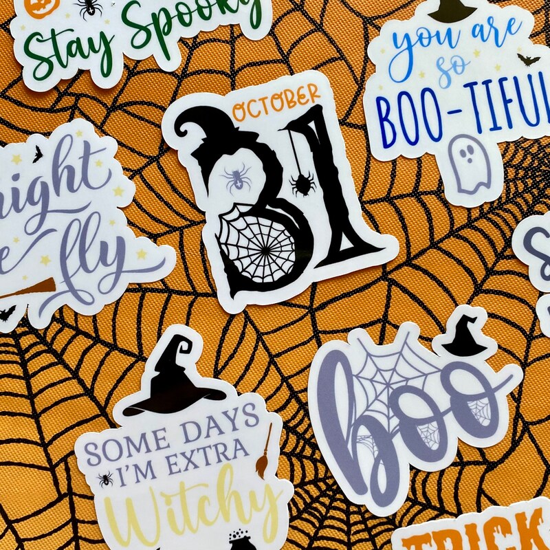 Halloween Stickers - Etsy