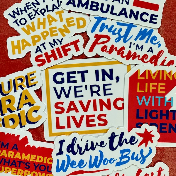 Funny Paramedic Sticker - Etsy