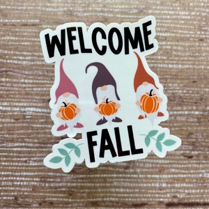 Pack of 10 Waterproof Vinyl Fall Stickers, Autumn Seasonal Sticker Pack ...