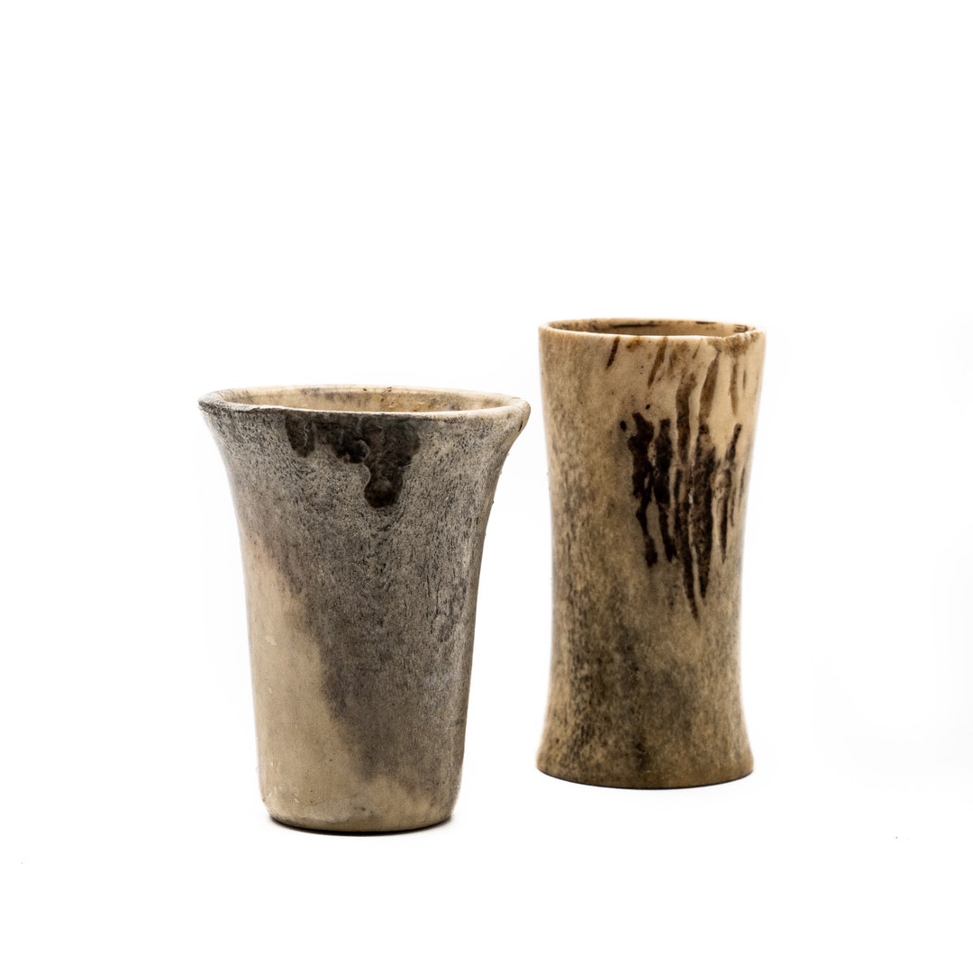 Real Antler Shot Glass - Handcrafted Grade A Moose Antler Shot Glass ...