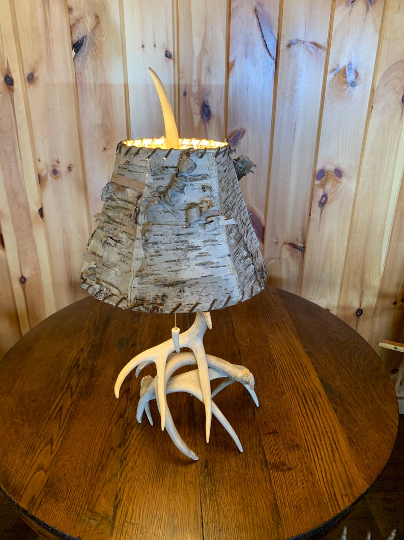 3-4 Antler Table Lamp Shed Whitetail Deer Antler medium - Etsy