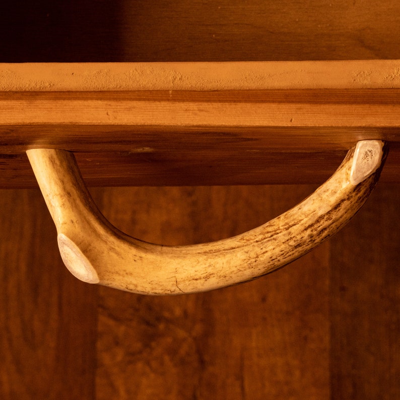 X-large Deer Antler Handles by Crooked Creek Antler Art - Rustic ...