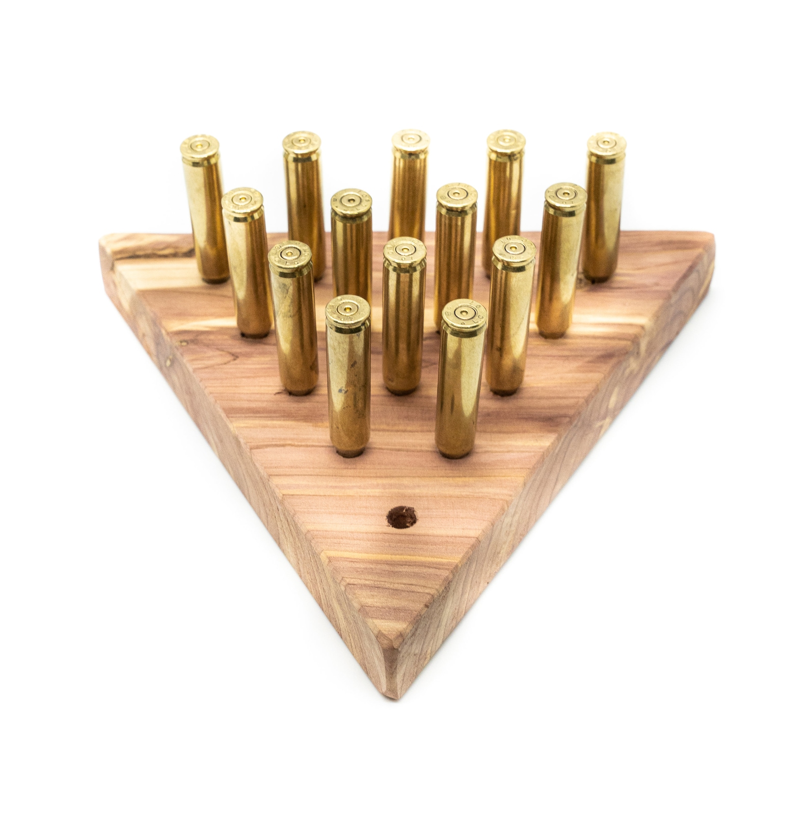 Tricky Triangle Peg Solitaire Bullet Peg Wooden Kids Game | Etsy