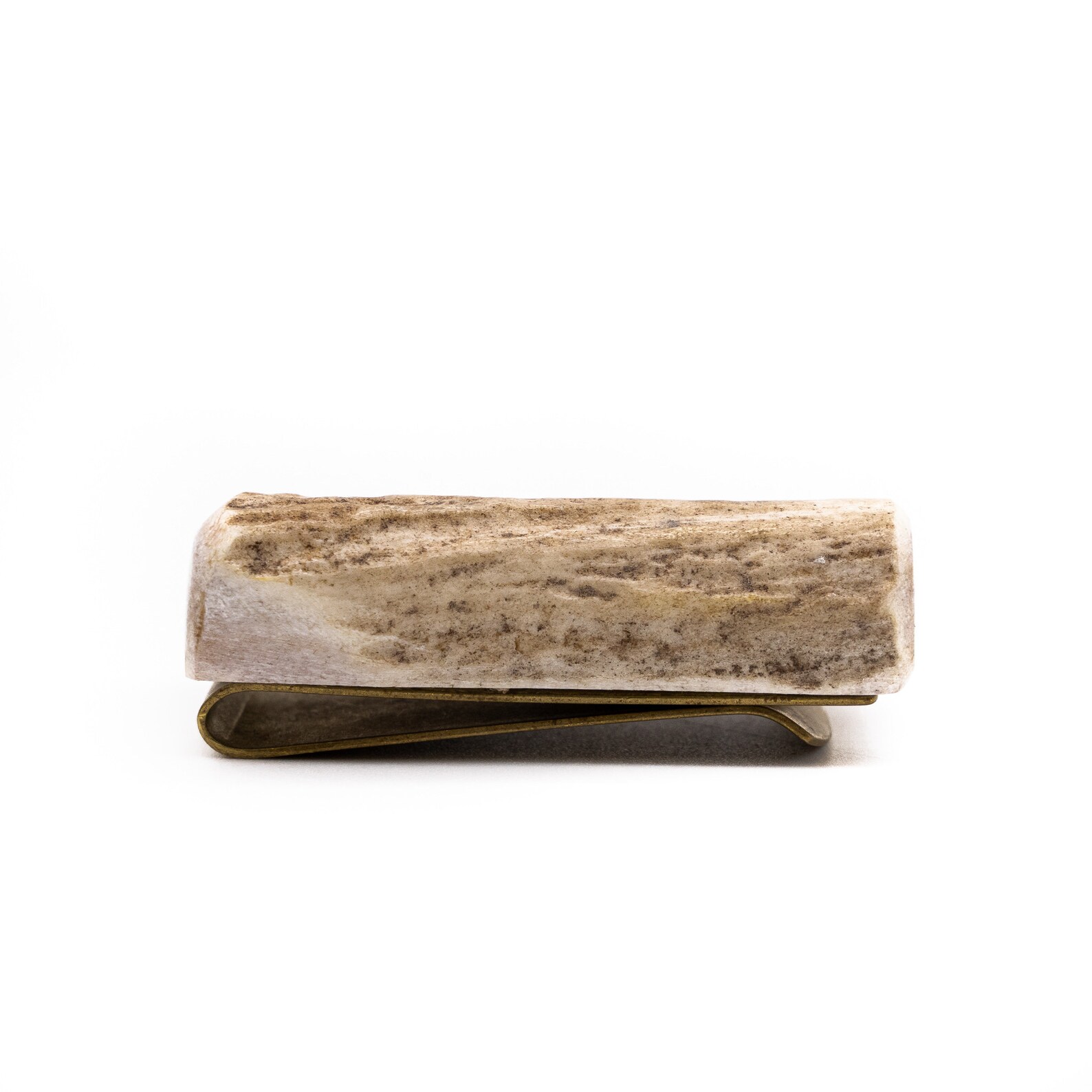 Elk Antler Money Clip - Credit Card & Cash Bill Holder Wallet for Men ...