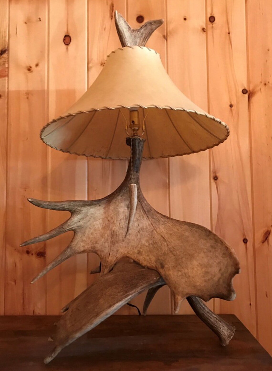 Extra Large Moose Antler Table Lamp Rustic Décor Country - Etsy