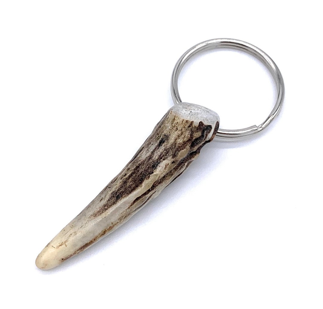 Antler Tip Keychain - Etsy