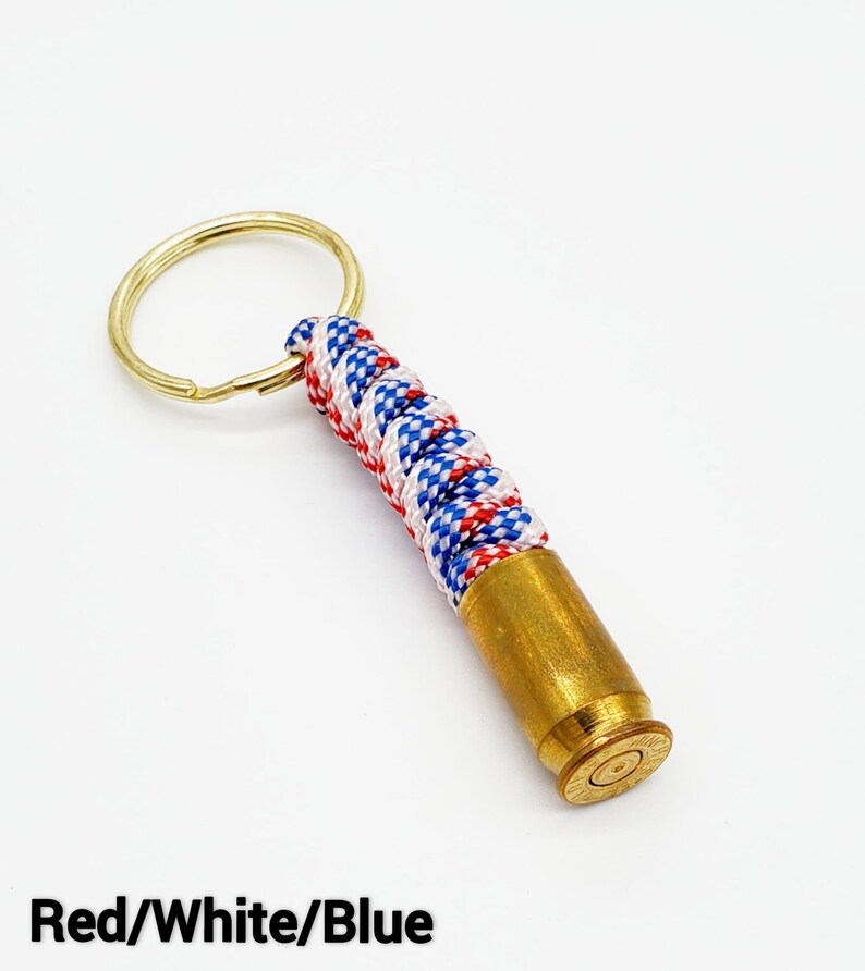 Paracord/.45 Spent Brass Keychain - Etsy