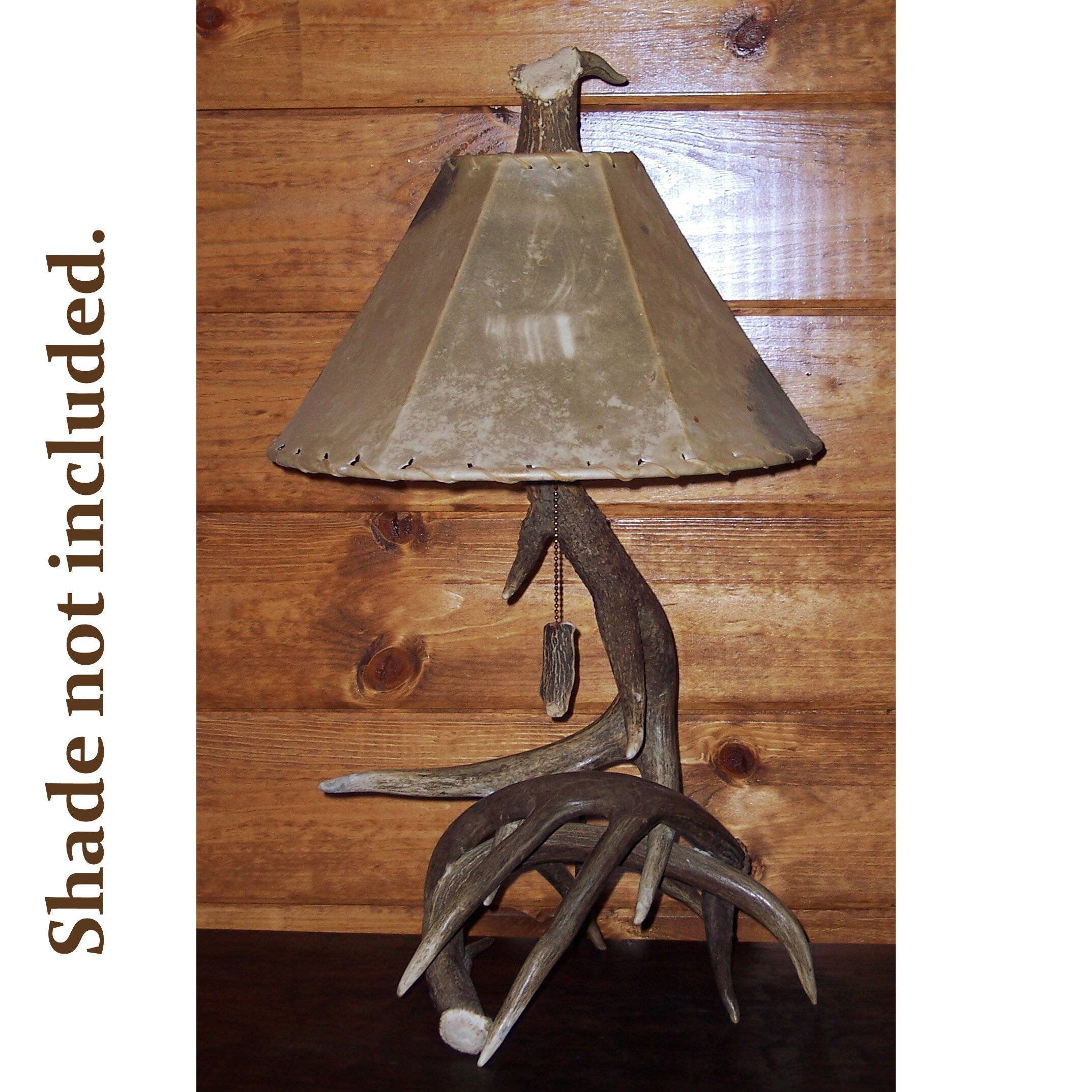 Whitetail Deer Antler Table Lamp: Rustic Lodge Decor (24" Tall) - Etsy