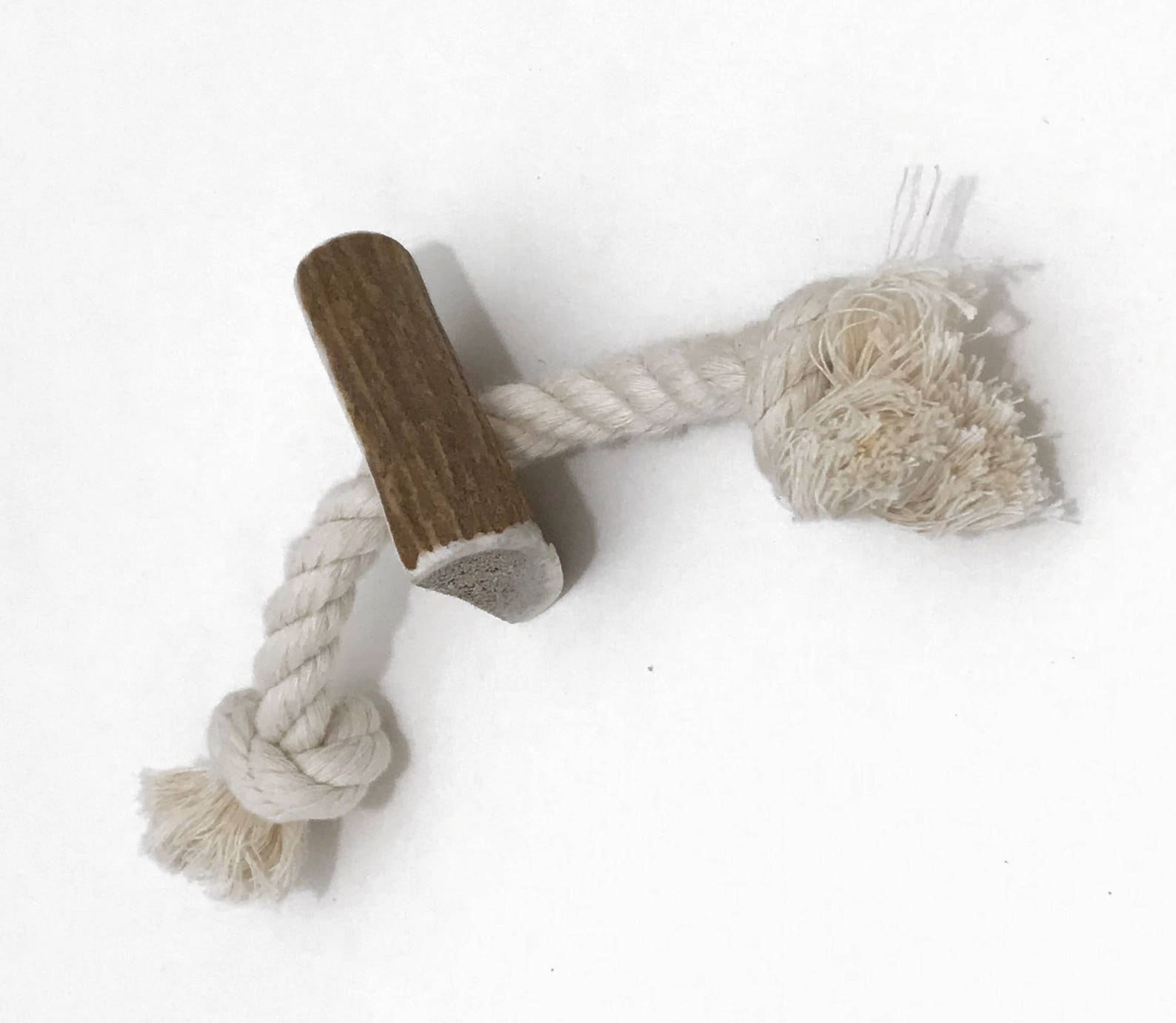 Dog Rope Toy With Split Elk Antler for Medium Dogs Play - Etsy