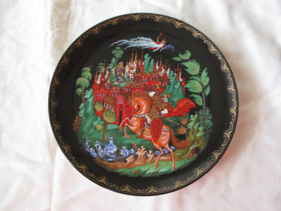 Russian Fairy Tale Plate by Bradford Exchange, Ruslan & Ludmila, 1988 ...