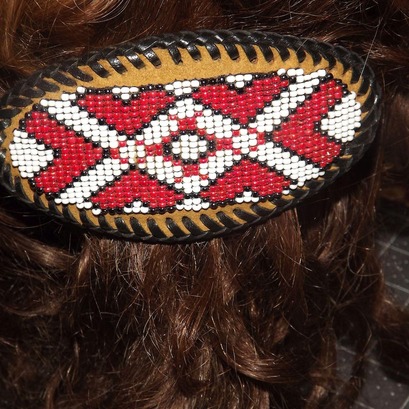 Seed Bead Barrette - Etsy