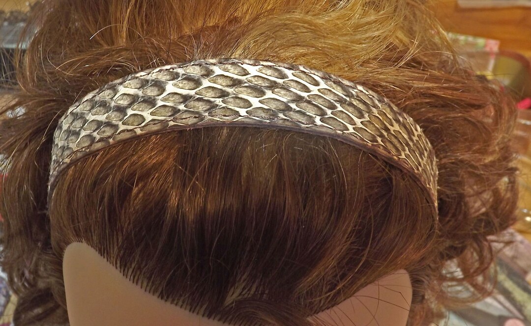 Cobra Snakeskin Head Band, Hair Band - Etsy
