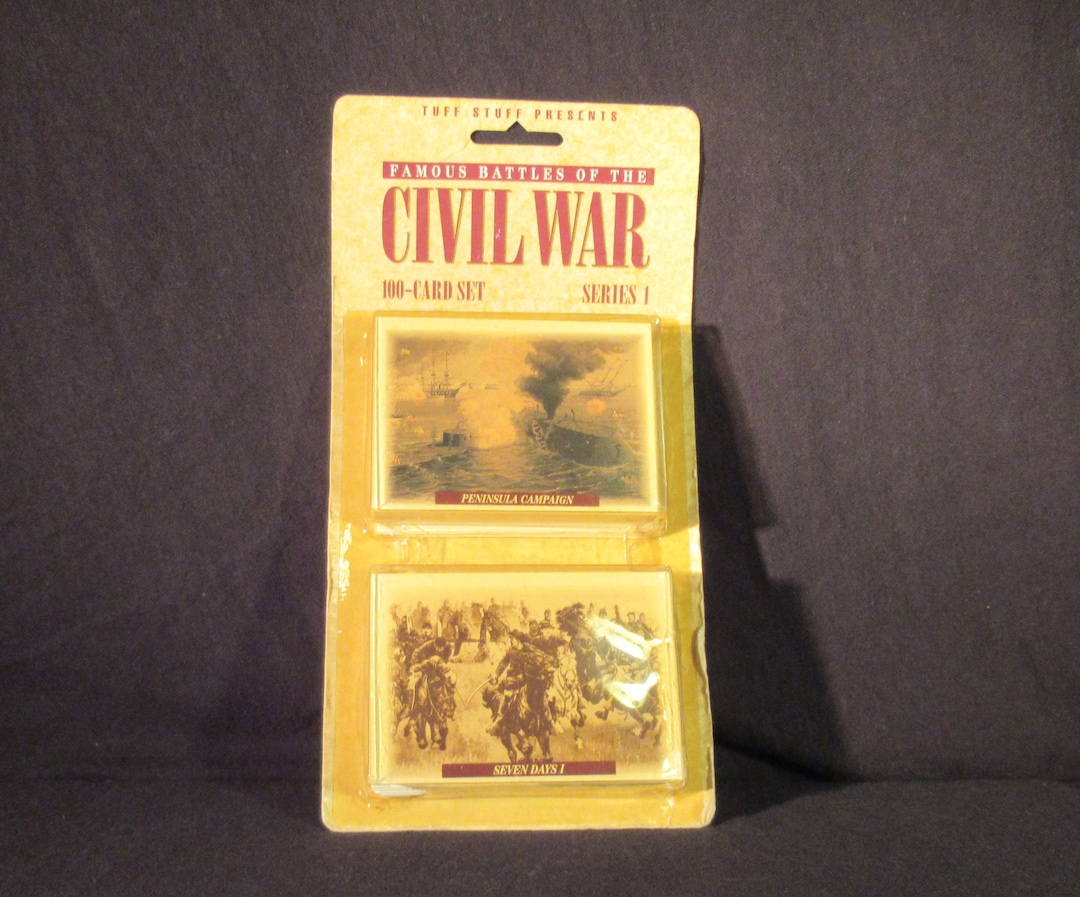 Famous Battles of the Civil War Vintage 100 Card Set - Etsy