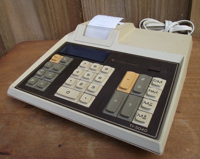 Texas Instruments TI 5040 Printing Calculator - Etsy