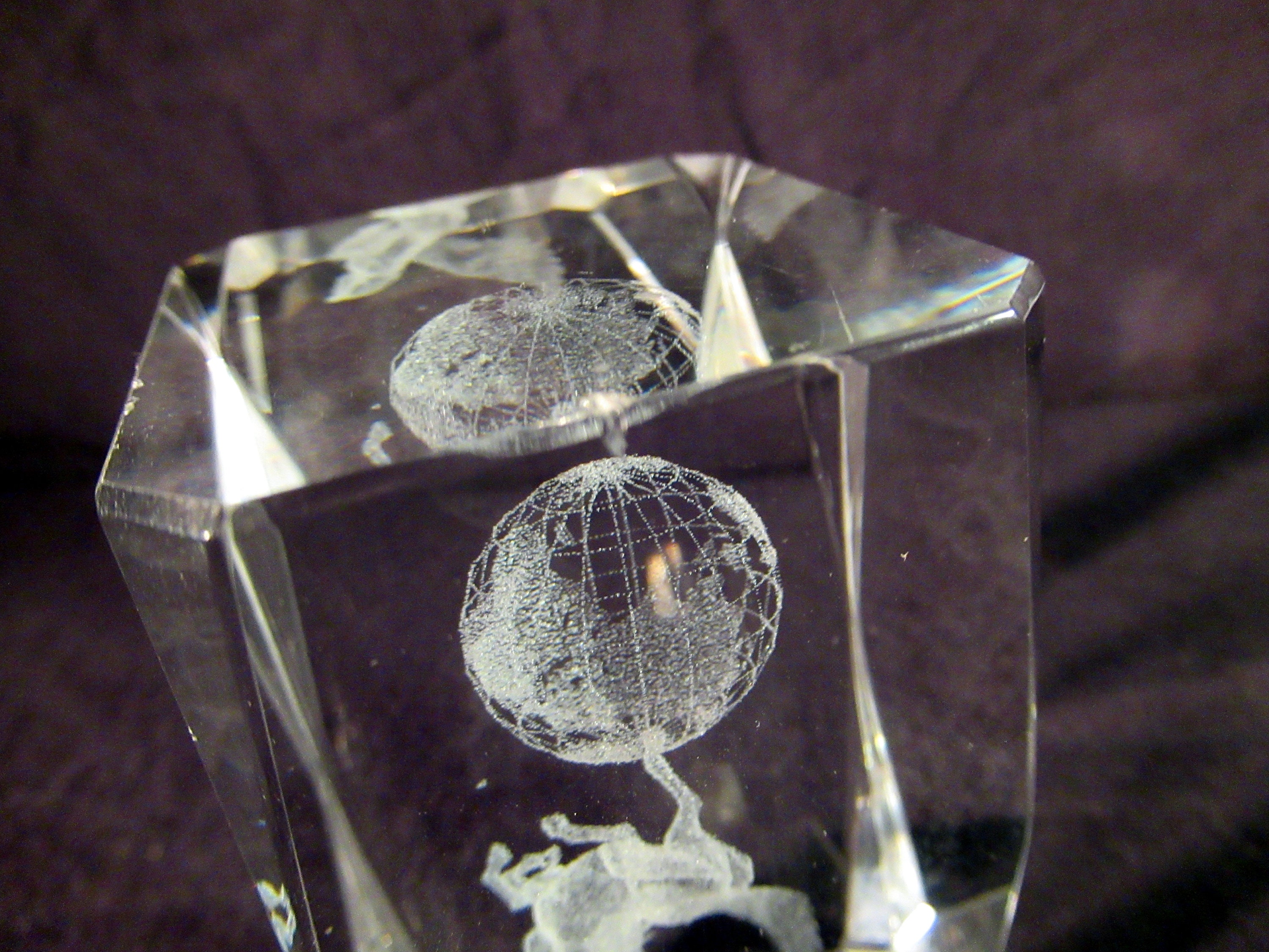 Pegasus Carrying the World Etched Glass Cube - Etsy