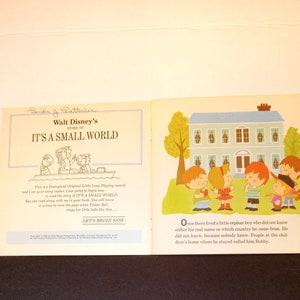 Walt Disney's It's a Small World Book and Record 1968 - Etsy