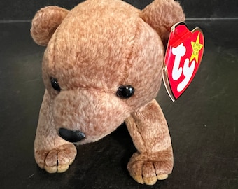 Ty Beanie Baby Pecan the Bear - Etsy