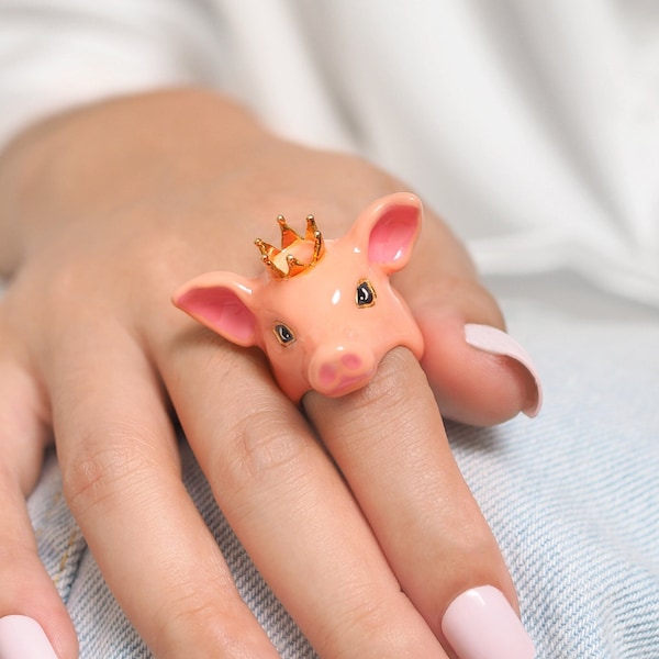 Pig Ring - Etsy