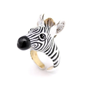 Frank, Zebra Ring. Safarica Collection, Safari , Animal Ring , Gift for ...