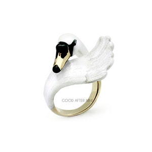Swan Ring , Handcrafted, Statement Ring. - Etsy UK