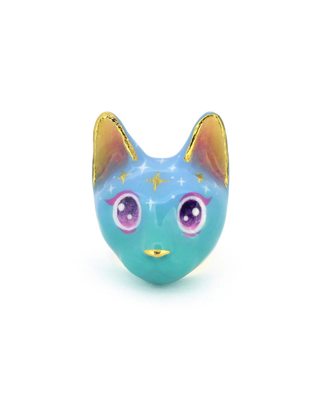 Sweet Blue Cat Ring, Maewmarch, Cat Ring, Twinkle, Star, Arts Collector ...