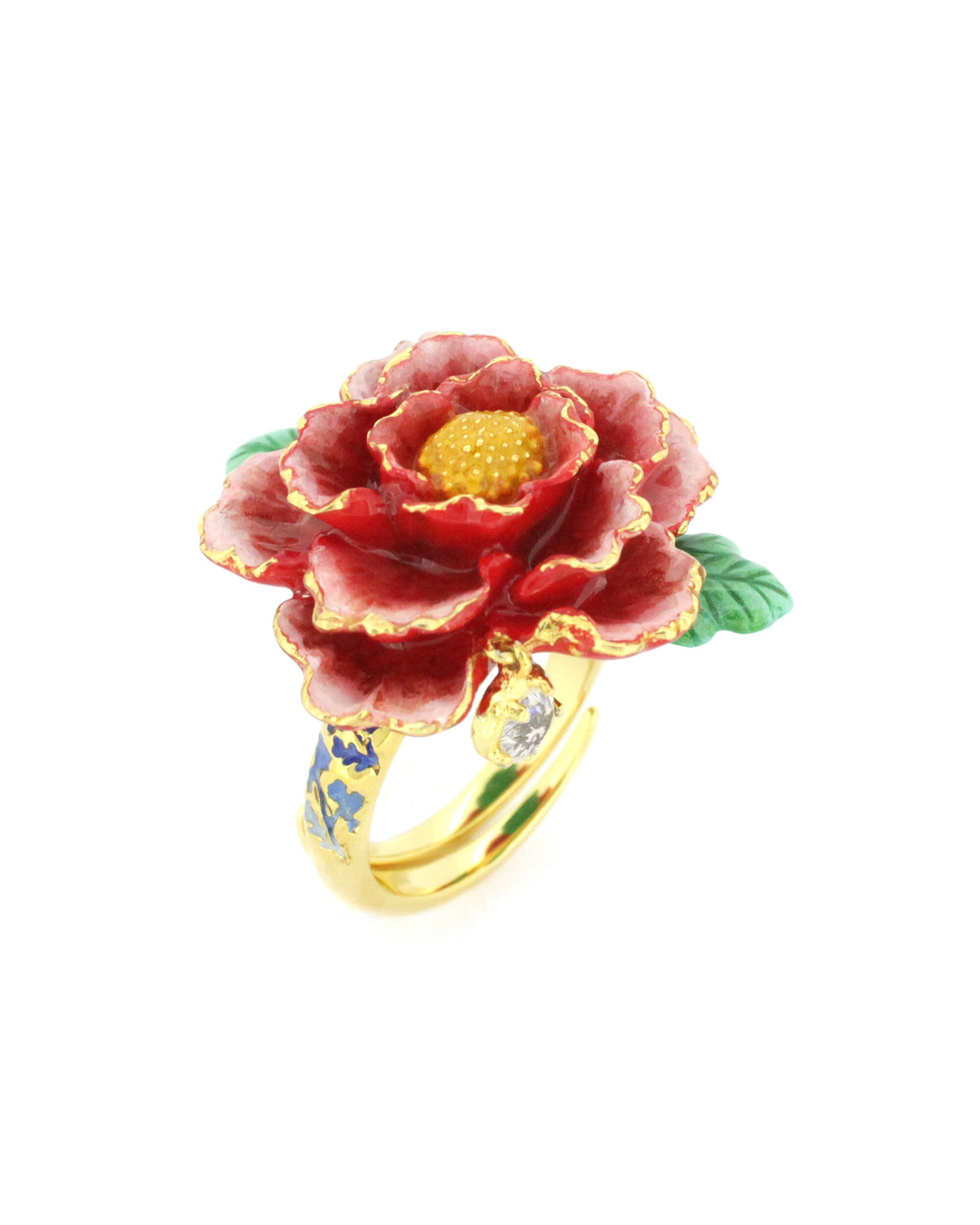 Orient Romance Love Flower Ring, Statement Pieces, Flower, Tiger ...