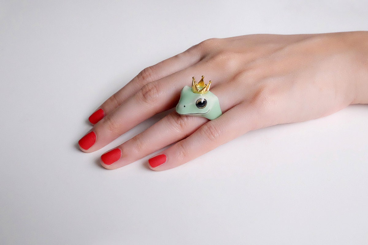 Frog Prince Ring Frog Ring Original. - Etsy