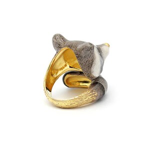 Rocky Raccoon Ring, Handcrafted Enamel, Raccoon, Raccoon Ring, Unique ...