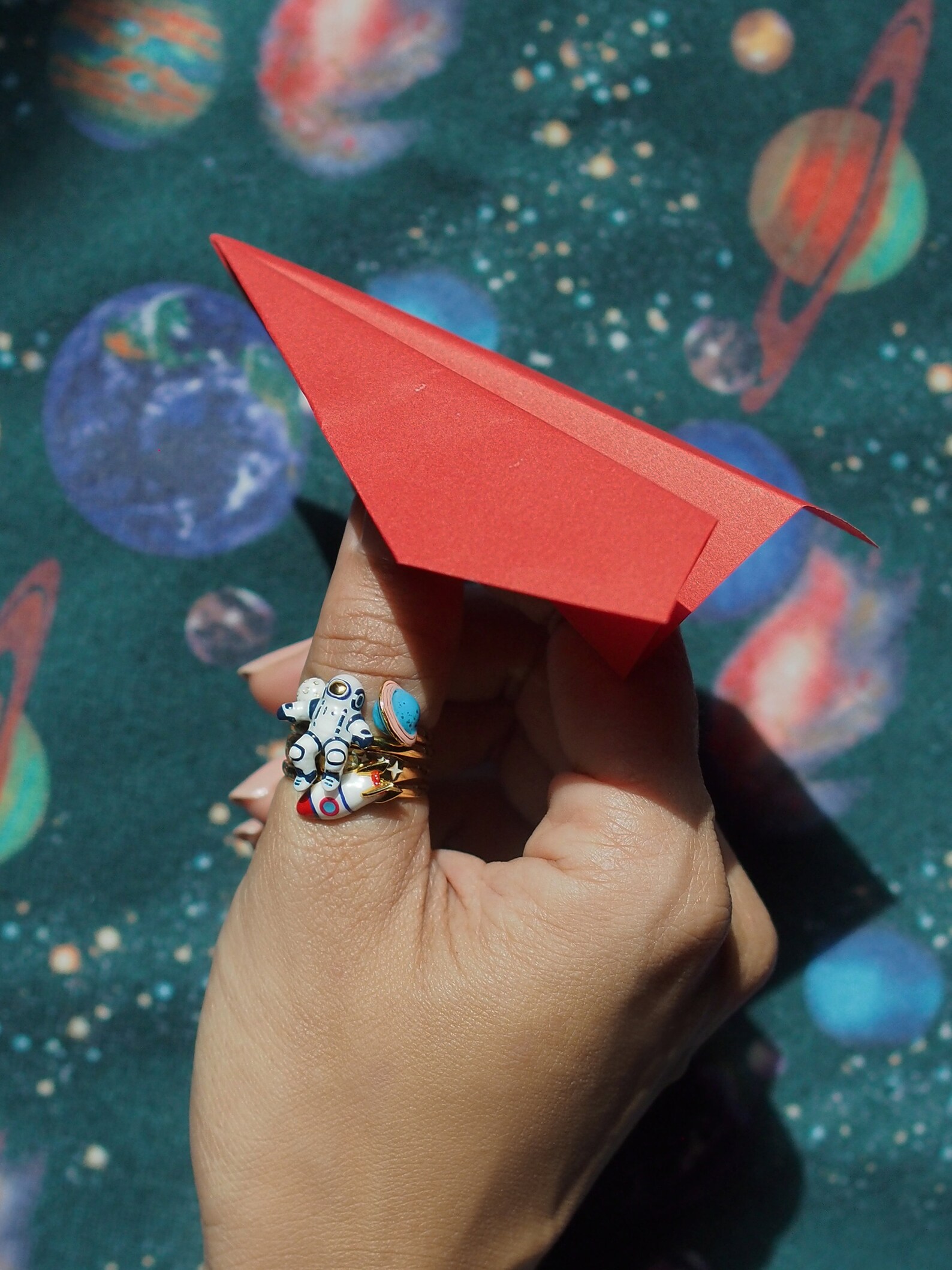 Space Walker Stacking Rings Rocket Ring Sterling Silver - Etsy