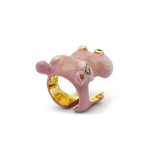 Happy Hippo Ring Ring. Safarica Collection. Hippopotamus - Etsy