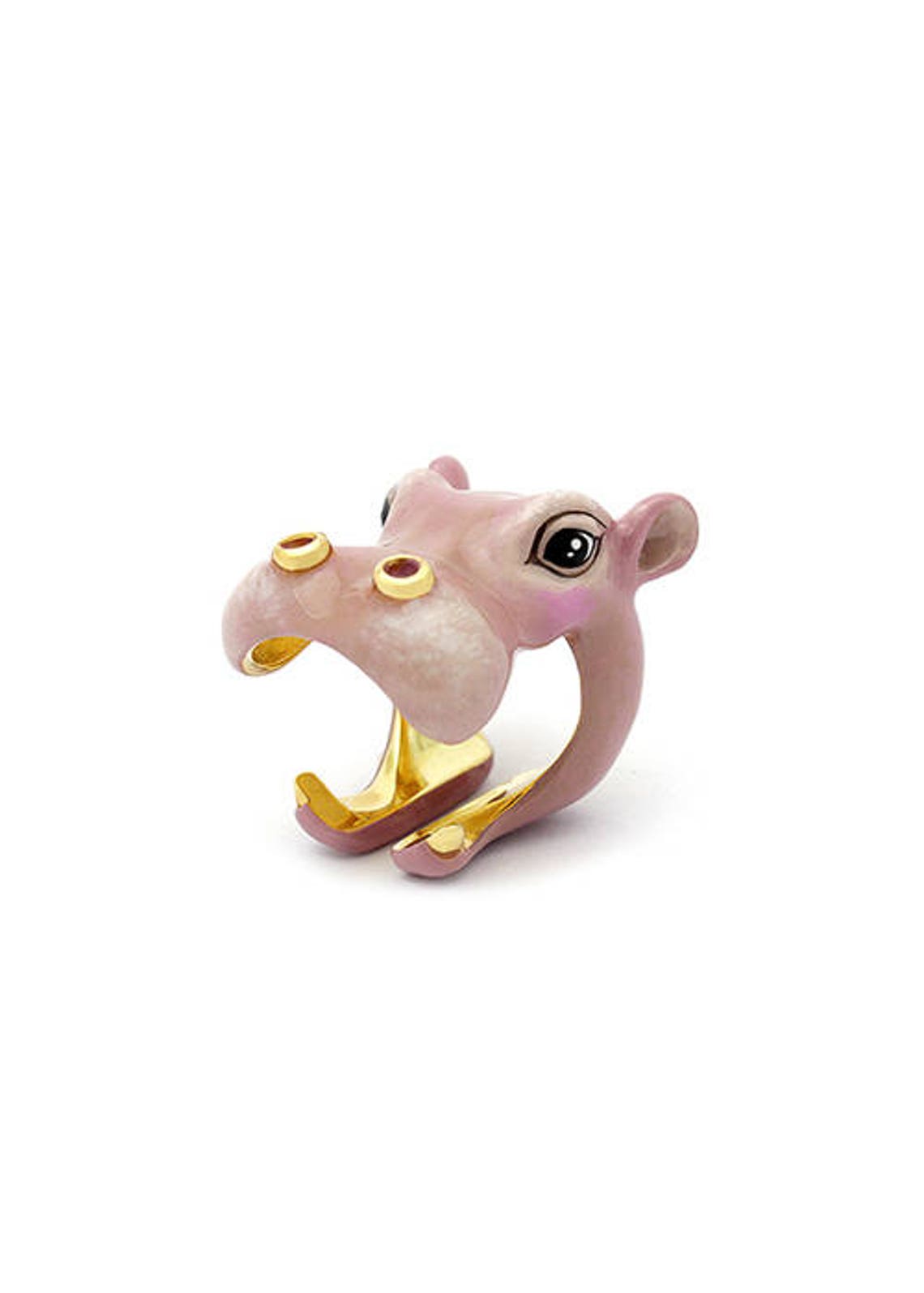 Happy Hippo Ring Ring. Safarica Collection. Hippopotamus - Etsy