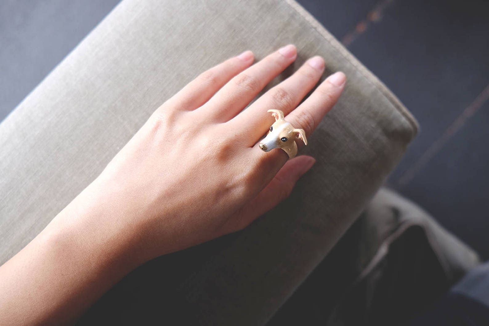 Onetwo Italian Greyhound Ring Fawn Iggy Italian Greyhound | Etsy