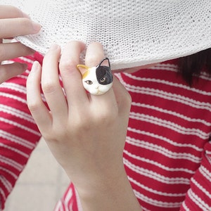 Calico Cat Ring - Etsy