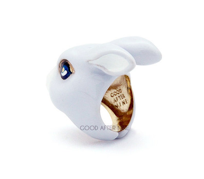 April Rabbit Ring - Etsy